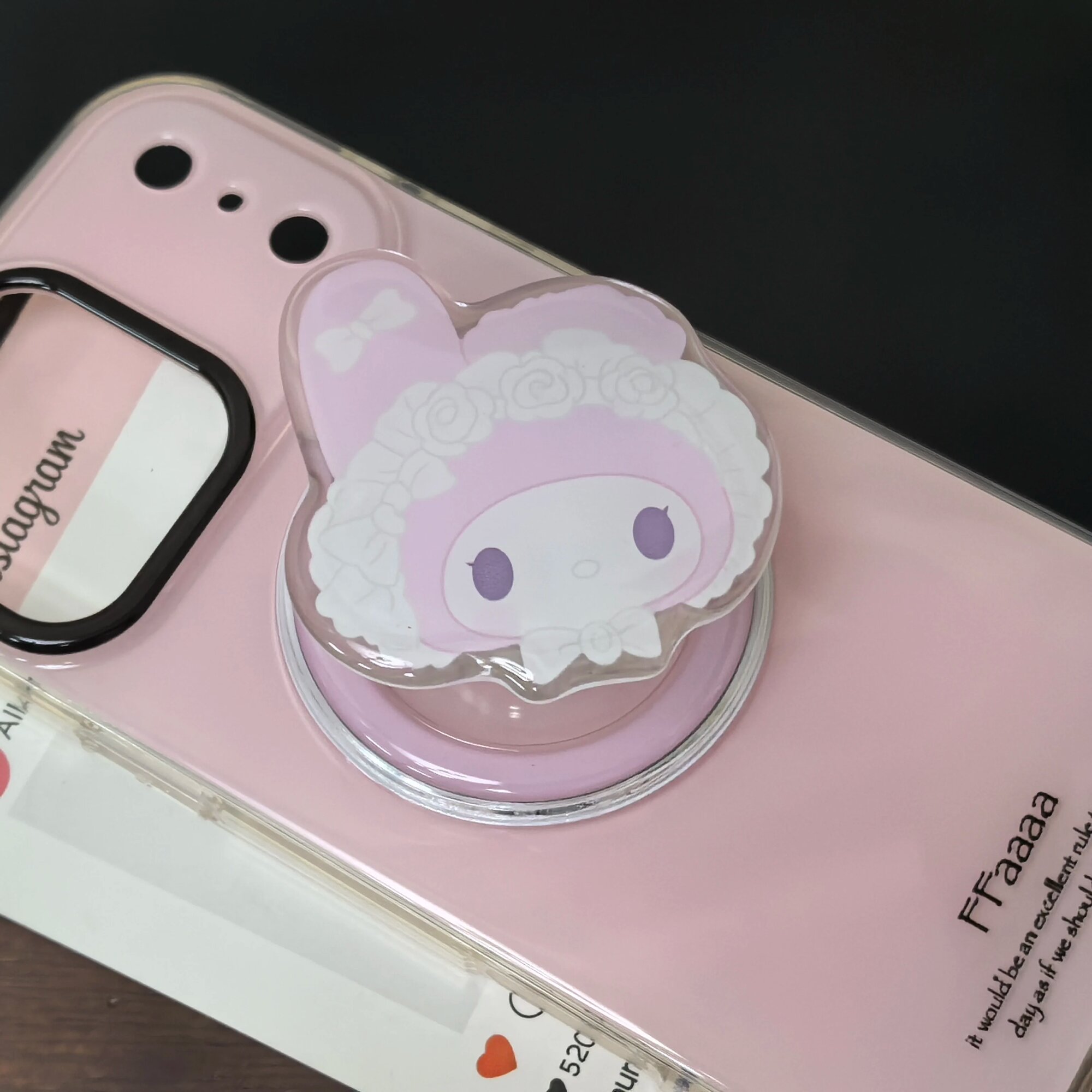 Магнитный держатель-подставка Sanrio Hello Kitty Melody Cinnamoroll Rotate For Magsafe Розовый, MLD