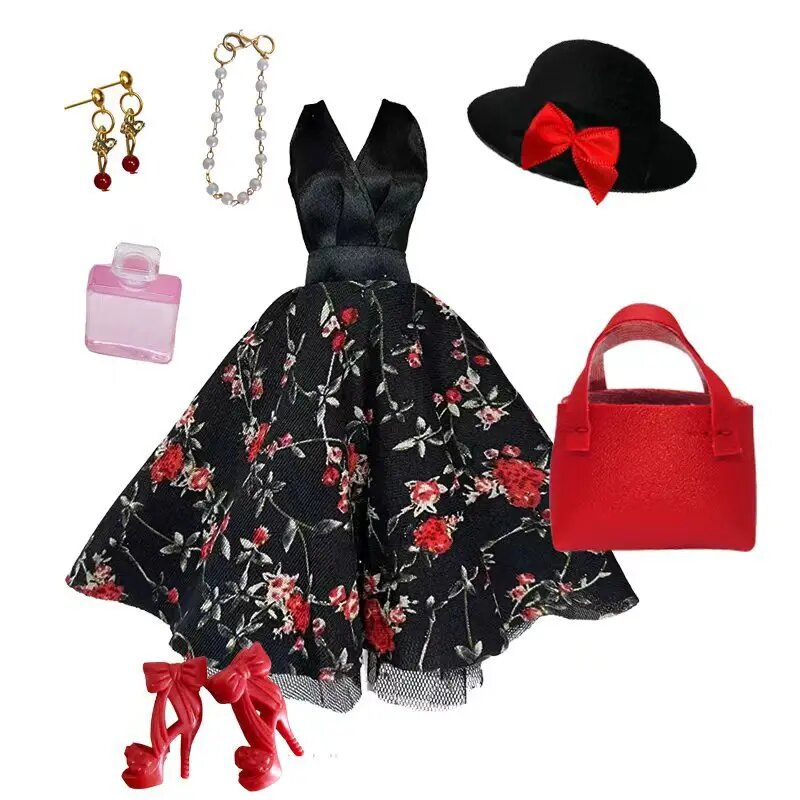 Комплект одежды для куклы Babi Xianxian 1/6 Черный, Clothes-Parts 12