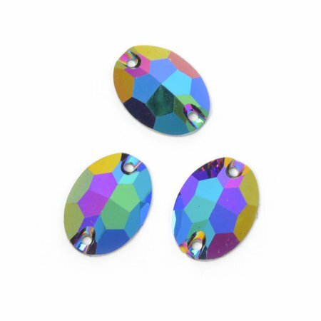 Стразы TESORO пришивные, акриловые, Resin Crystal, цвет 4, 11х16 мм, 10 шт (TS. ED5.2.04)