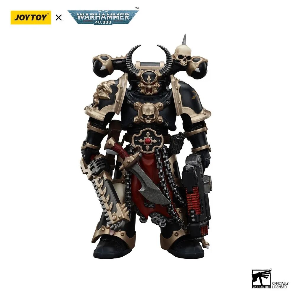 JOYTOY Warhammer 40K Chaos Space Marines Black Legion Chosen Combi-melta and chainsword 1/18 Подвижная фигурка коллекция игрушек