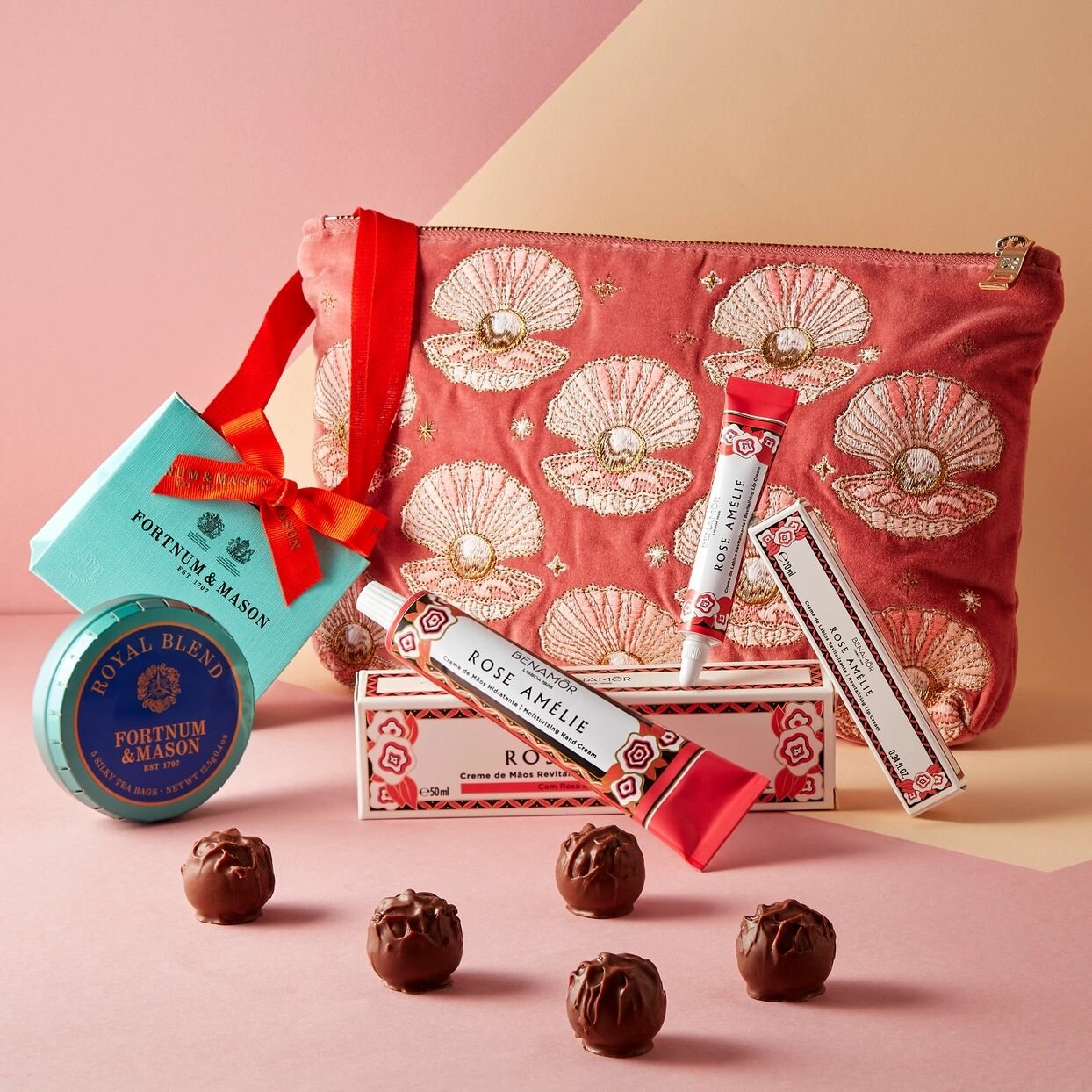 Fortnum&Mason Подарочный набор The Rose Indulgence Pouch