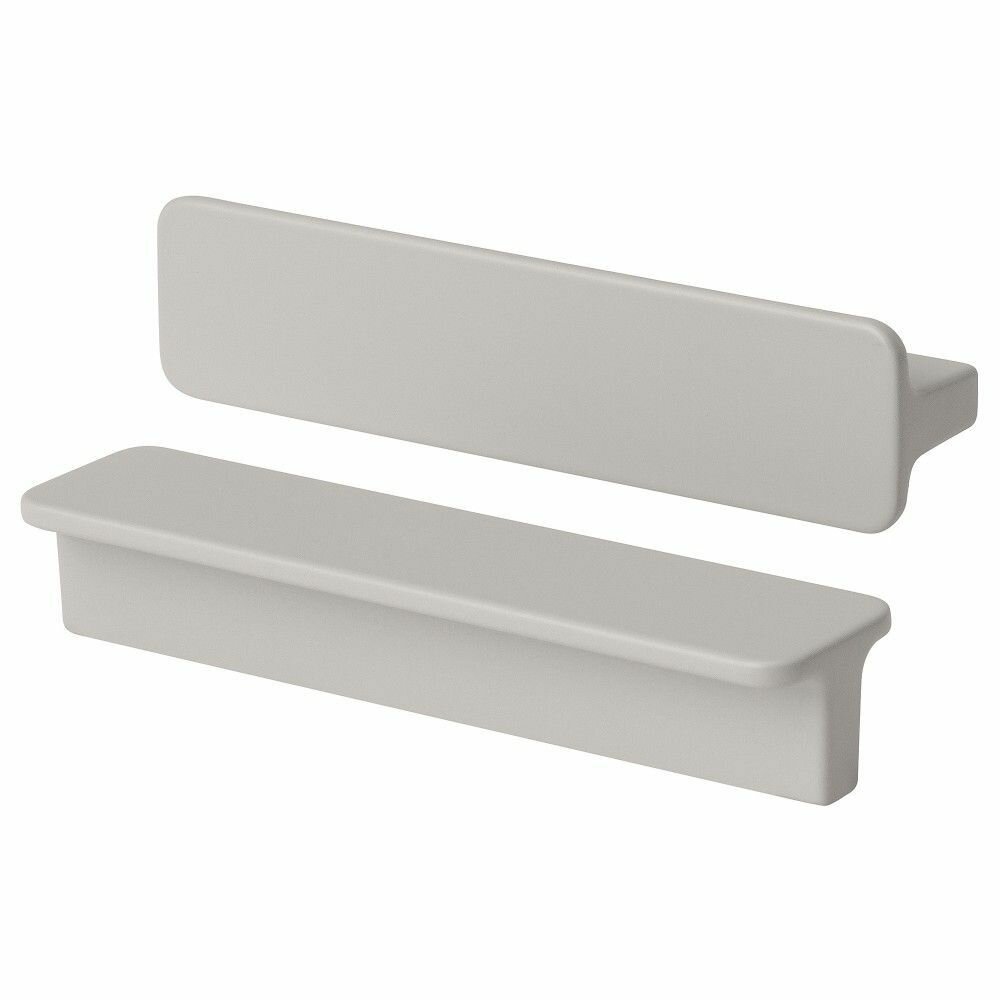 Мебельная ручка икеа хаккос (IKEA HACKAS) 100 мм, 2 шт, светло-серый