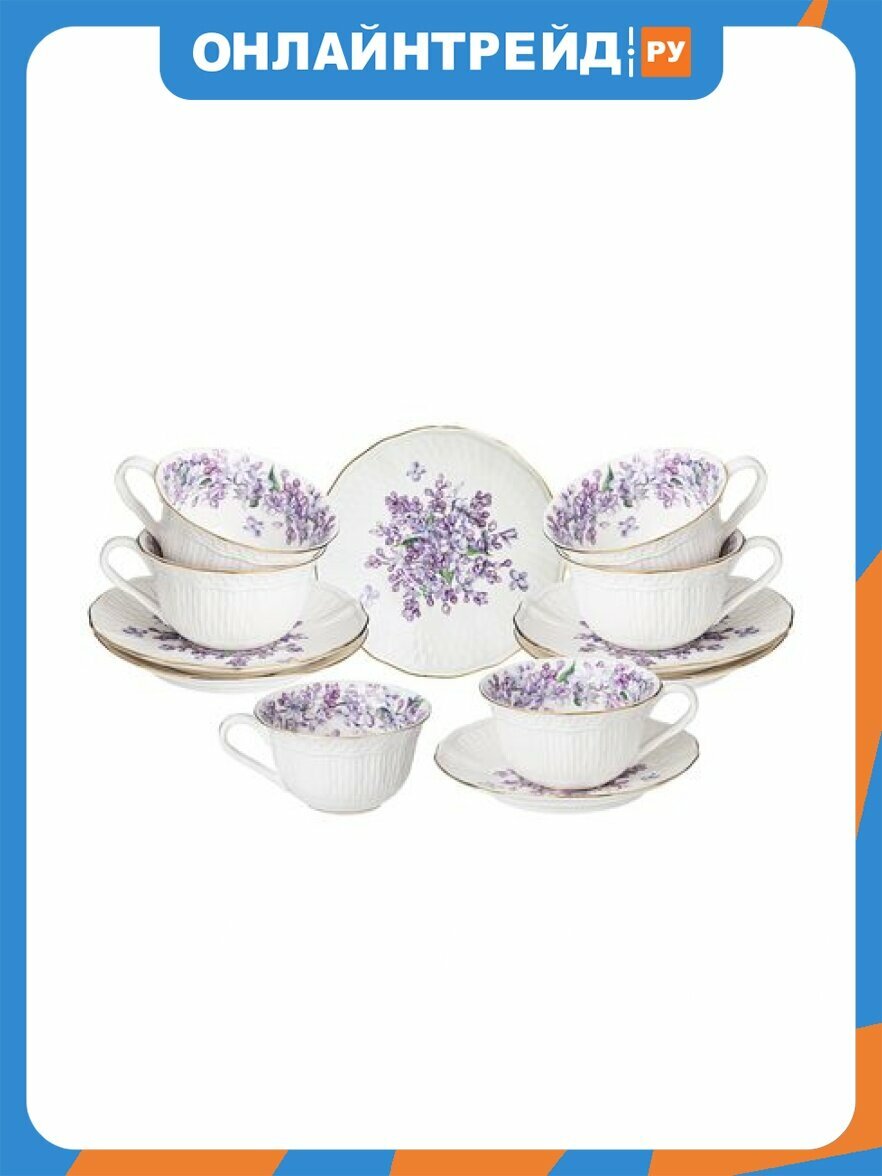 Чайный набор Lefard "LILAC" на 6 пер. 12 пр, 250 мл