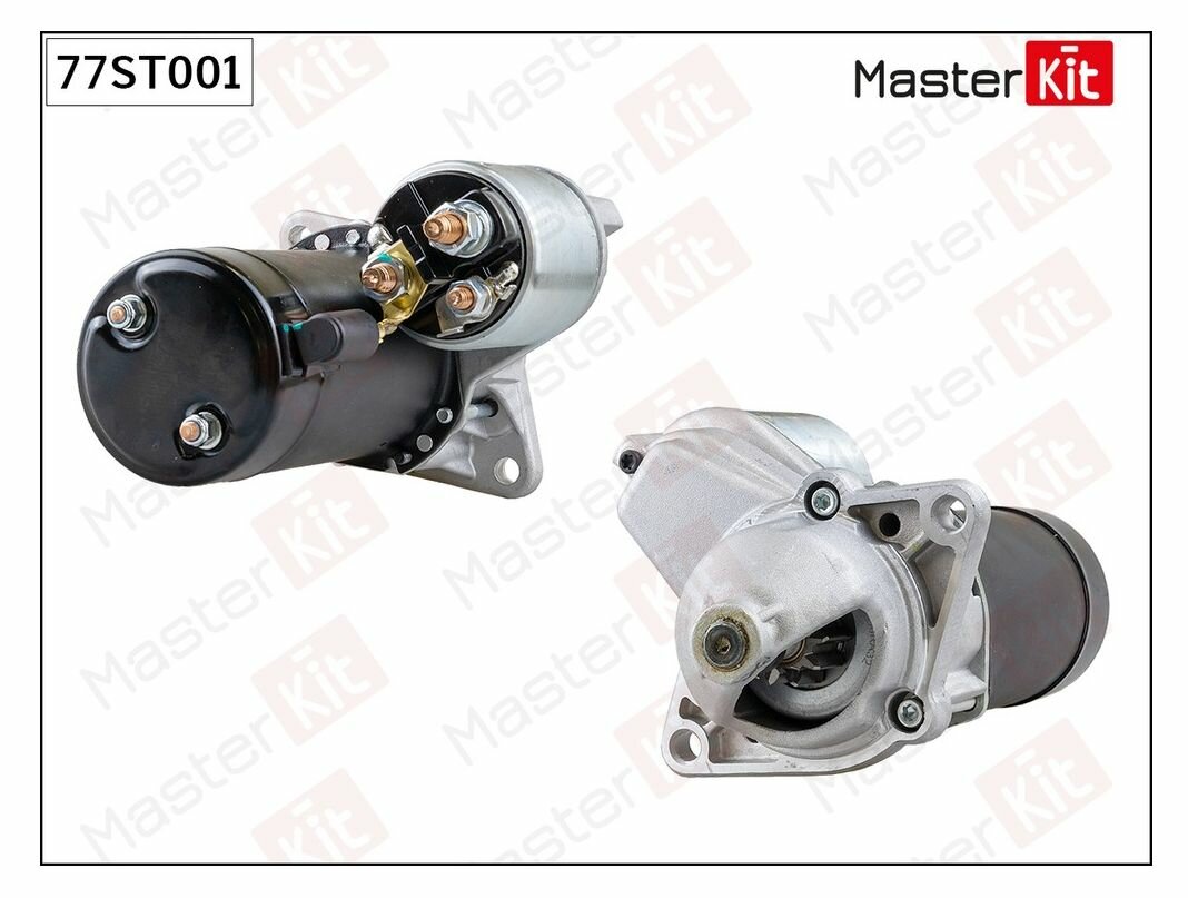 Стартер OPEL ASTRA J 2009 - , OPEL CORSA D 2009 - 2014 1.2/1.4 (1.1кВт), MasterKit 77ST069