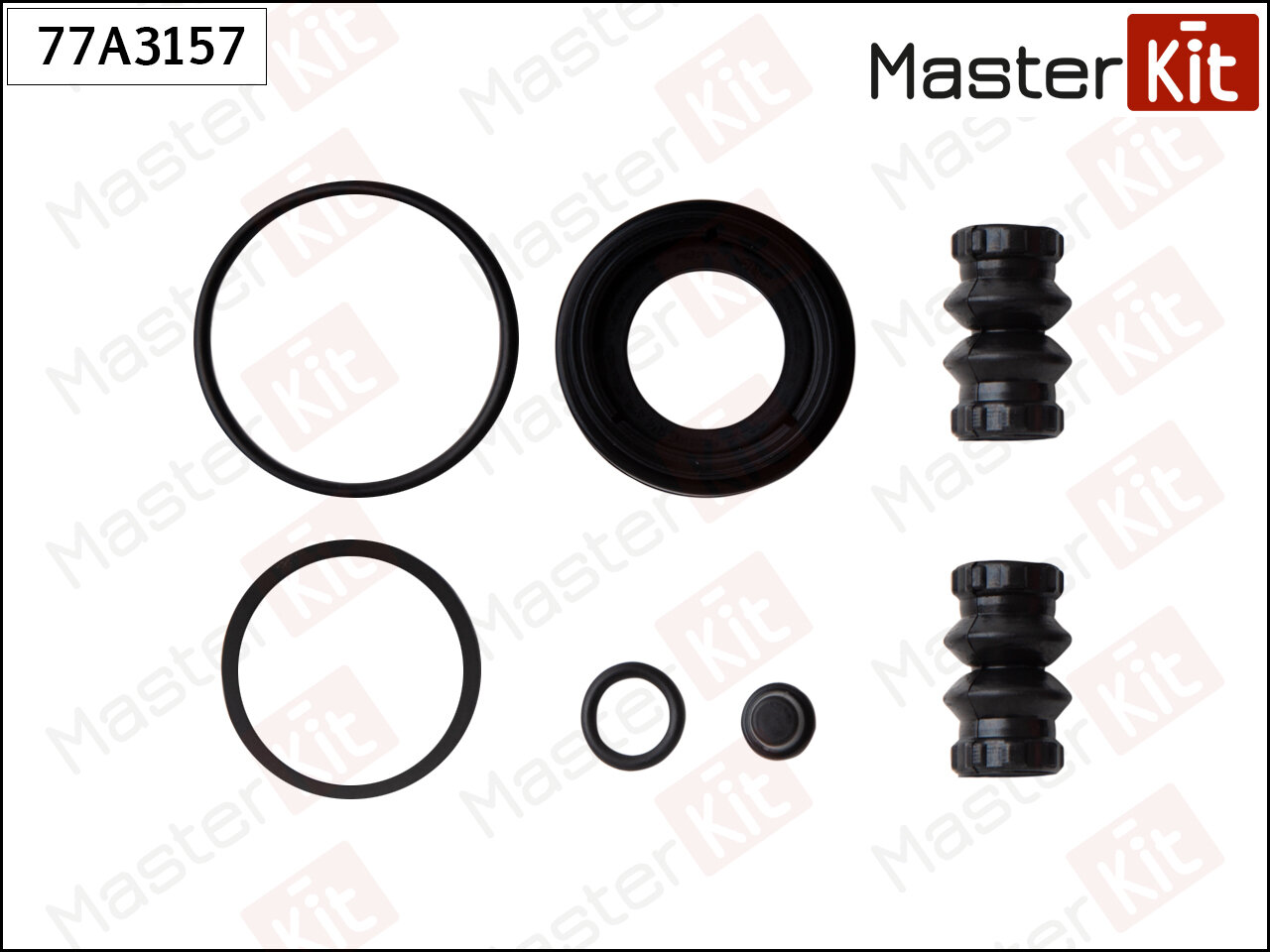 Ремкомплект тормозного суппорта Land Rover RANGE ROVER EVOQUE (L538) 2011 -, Renault FLUENCE, MASTERKIT 77A3157