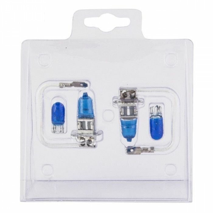 Лампа галогеновая головного света SVS Ver.2.0, H3, PK22s, 12V, 55W, 5000K White (2 шт.)