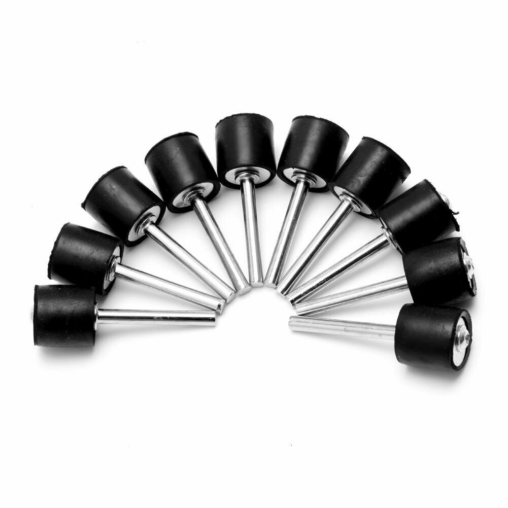 10 шт. резиновых оправок для барабана 1/8", Черный - Другое