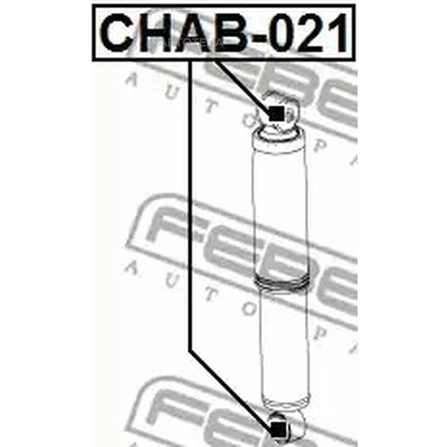 Сайлентблок амортизатора задний CHEVROLET CAPTIVA (C100) 2007- CHAB-021 FEBEST CHAB021