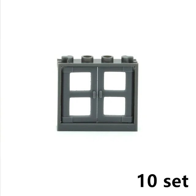 Лего дуо набор деталей для городских аксессуаров dark gray E