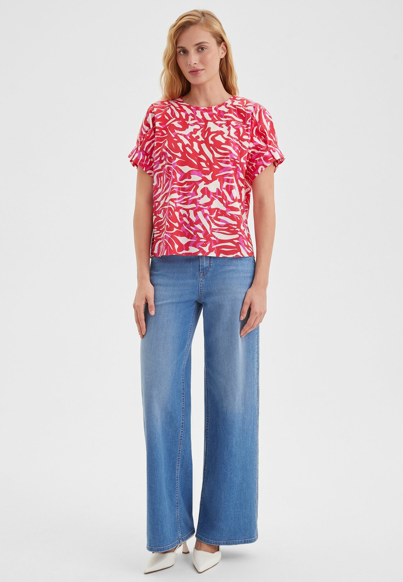 Блуза Taifun by Gerry Weber Осень-зима 2024, размер 40, красный — фото 1