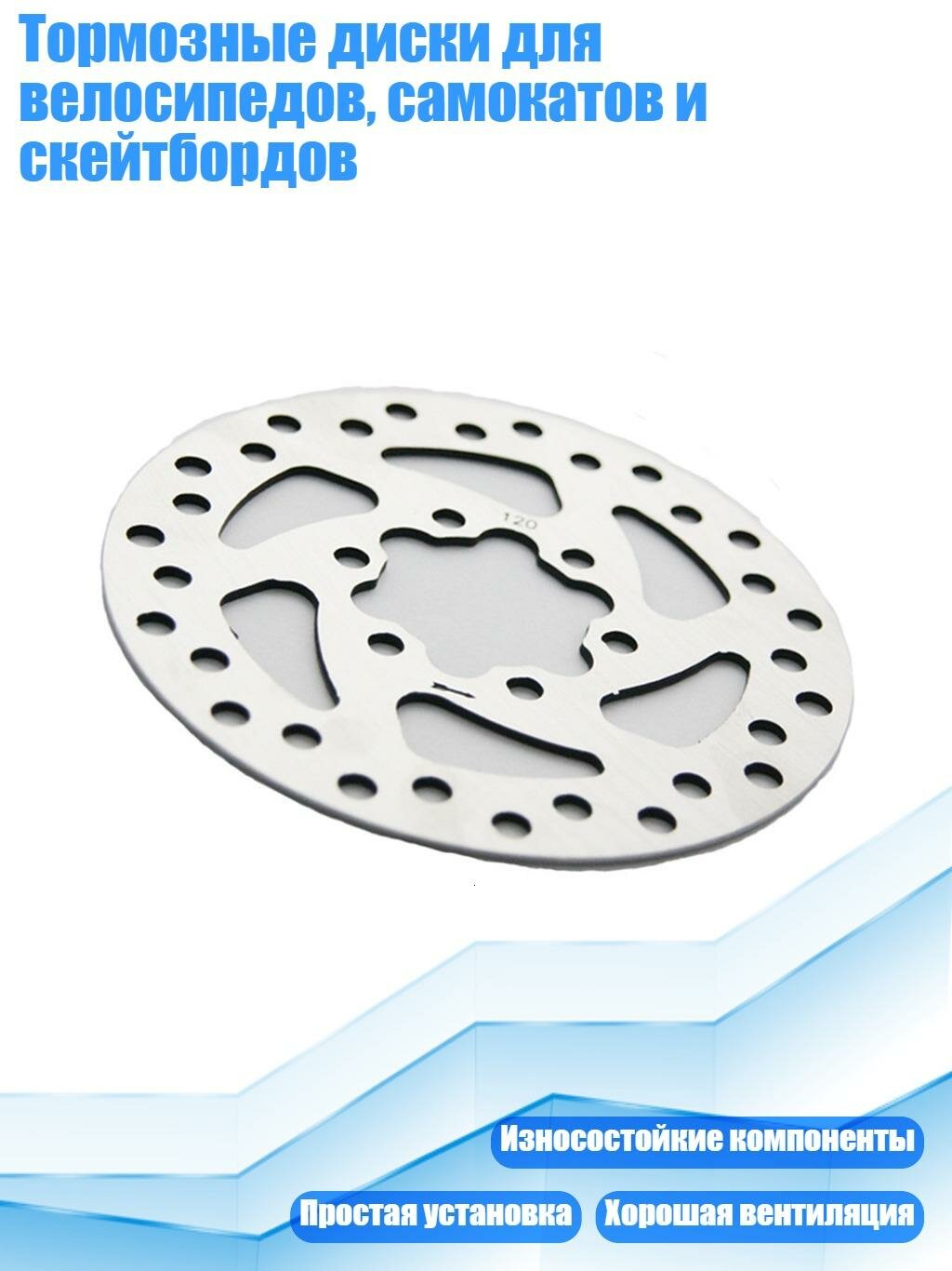 Тормозные диски для велосипедов, самокатов и скейтбордов, 1