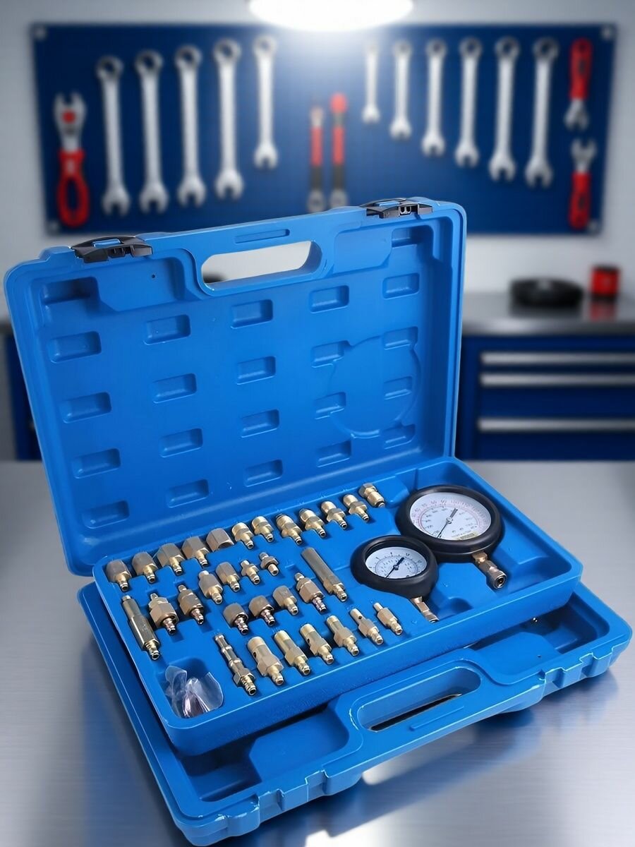 Тестер давления топлива Car-Tool CT-1049, для бензинового двигателя