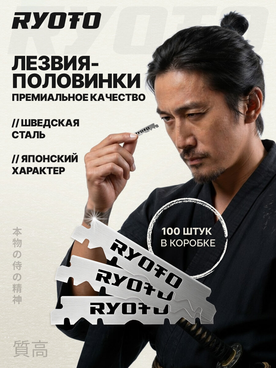 Лезвия RYOTO односторонние 100 шт. RY-01
