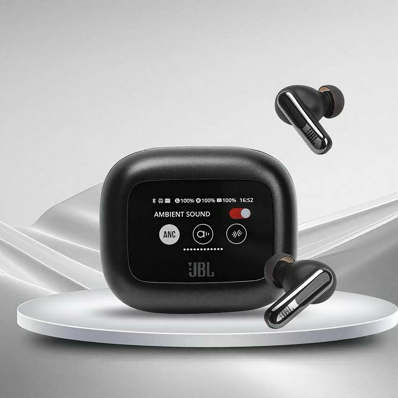 Беспроводные наушники JBL LIVE BEAM3 с шумоподавлением, спортивные, глубокий бас, черные