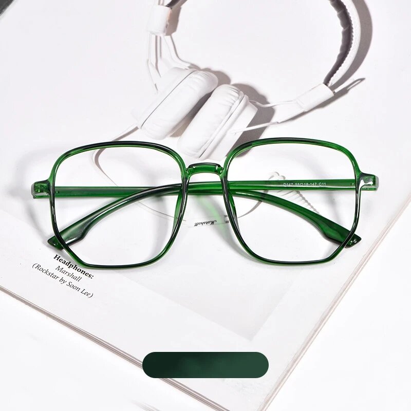 Оправа для очков YIMARUILI TR90 для больших лиц Green