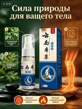 Массажный лосьон для тела, согревающий спрей-бальзам на травах-RELAX-80, жидкая мазь для снятия напряжения мышц и суставов