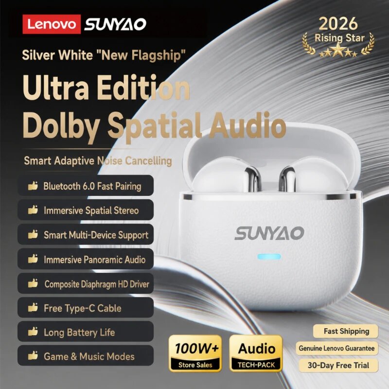 Lenovo LE230 White Беспроводные наушники TWS