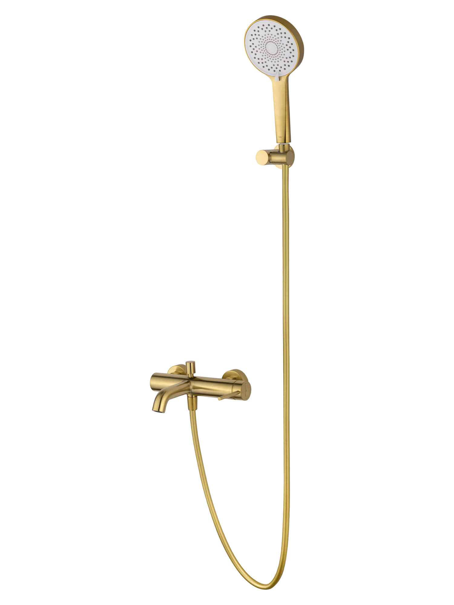 Смеситель для ванны с душем Wonzon & Woghand Stick WW-88639017-BG брашированное золото, латунь, современный