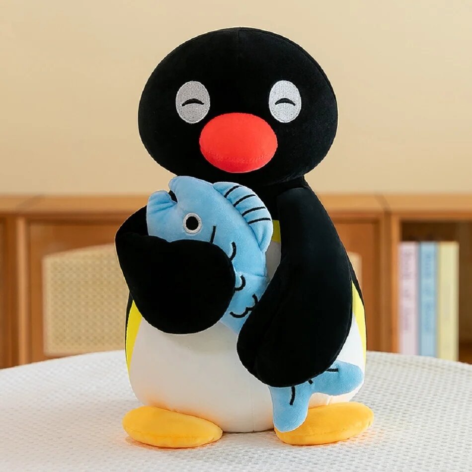 Плюшевый пингвин ZXZ 40 см penguin Hug the fish, 30CM