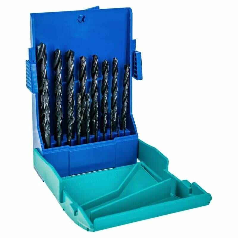 Набор сверл Heller по металлу HSS-R DIN 338RN (1-10 mm) (19 шт)
