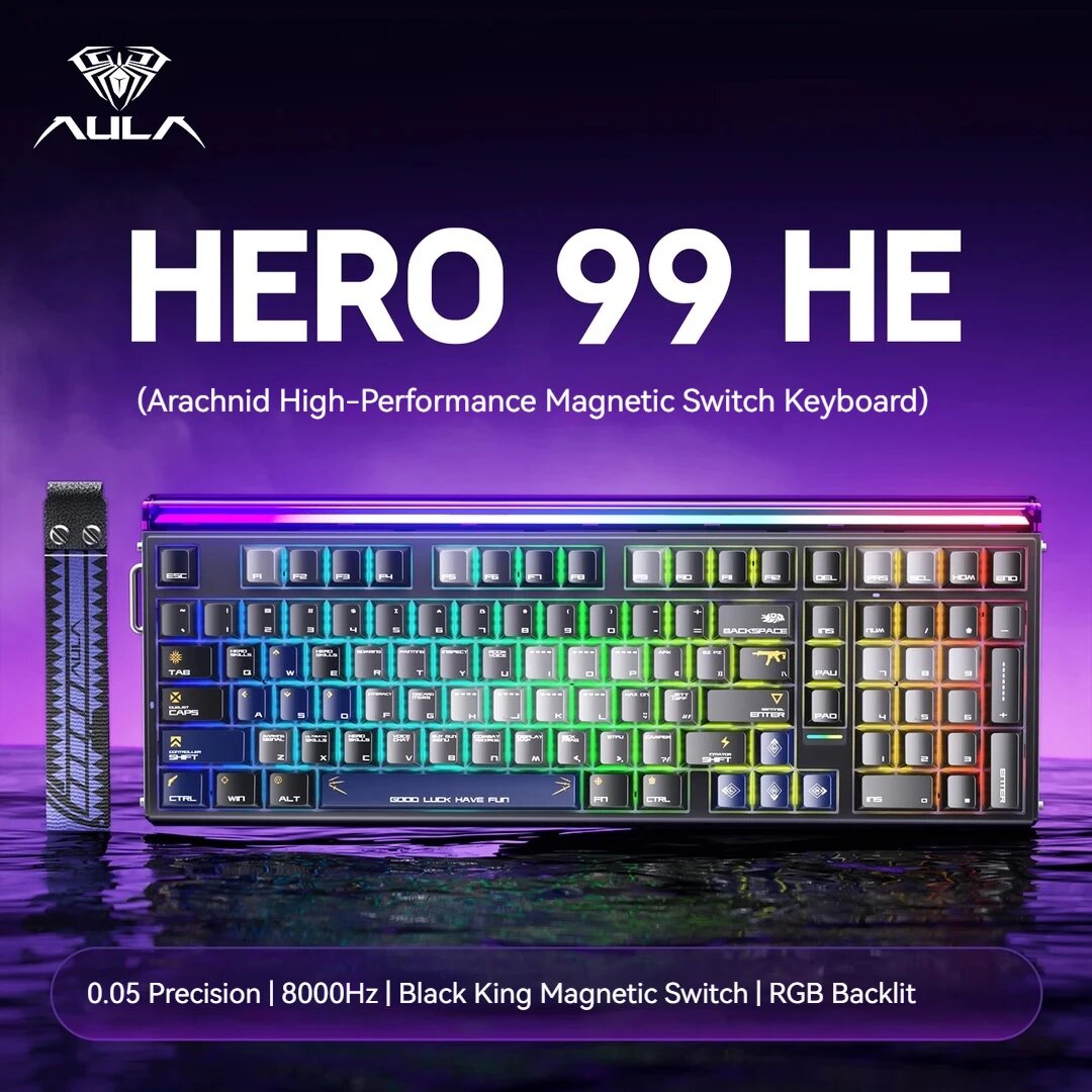 AULA Hero 99 HE Black механическая клавиатура