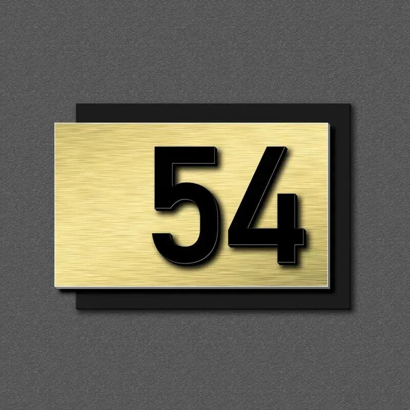 Цифры на дверь, табличка с номером 54