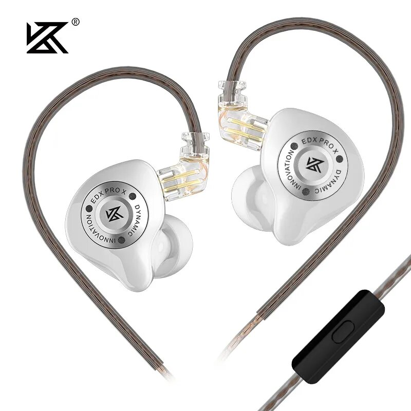 KZ EDX PRO X проводные наушники EDXProX White MIC