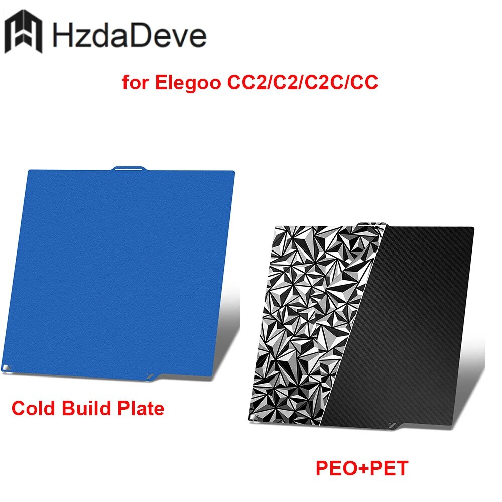 HzdaDeve Пластины для 3D-печати PEO PET для Centauri Carbon/Centauri Carbon 2/CC/CC2/C2/C2C ZH