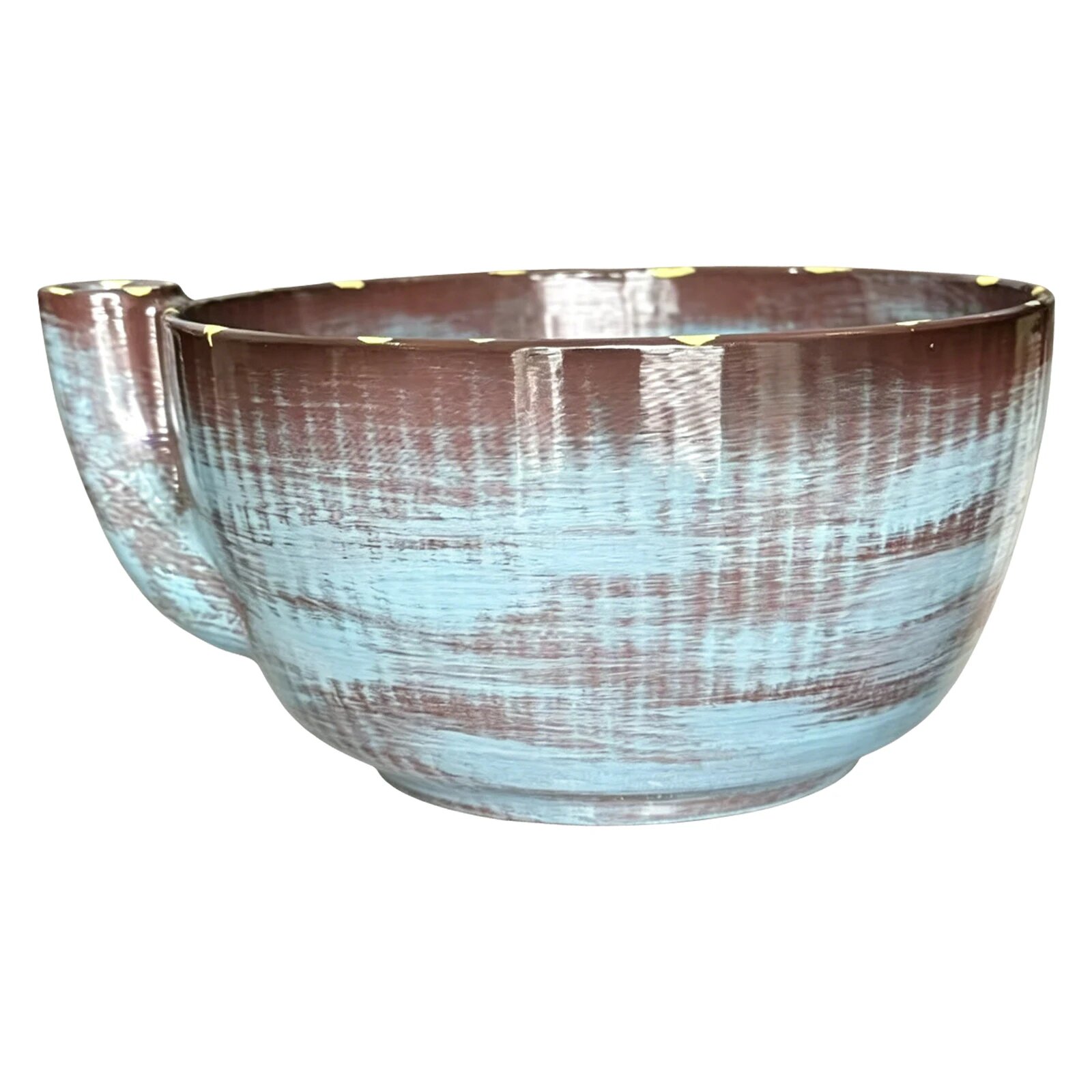 Декоративная миска с ручкой Blue Brown