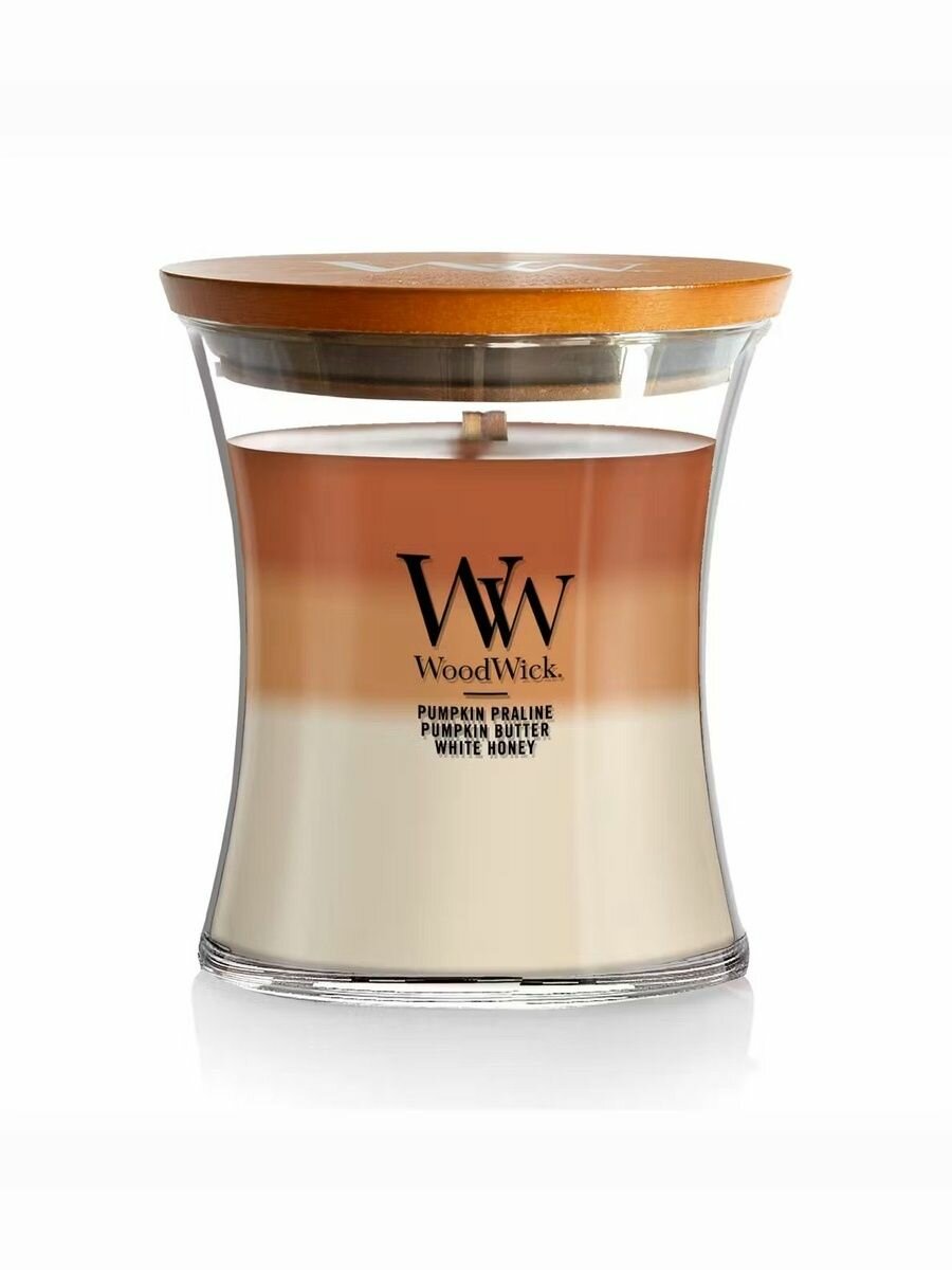 WoodWick свеча ароматическая Pumpkin Gourmand Trilogy