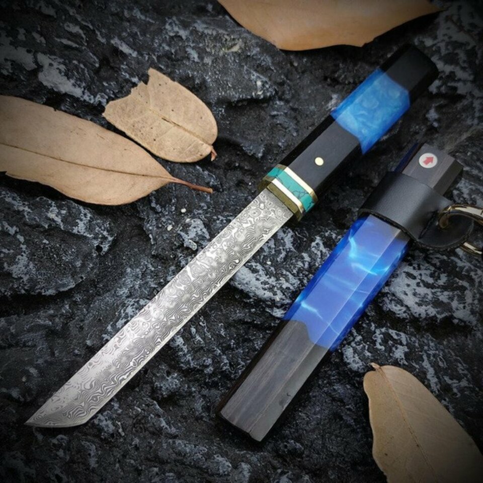 Новый нож Sharp Tanto из дамасской стали, прямой, для выживания на природе, охоты, высококачественный, тактический, военный, для мужчин, коллекционный подарок.