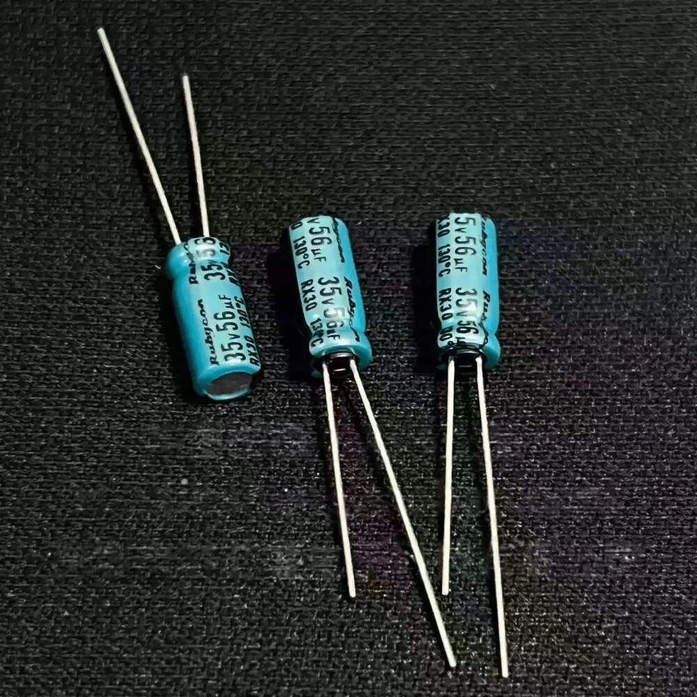 5 шт. 56мкФ 35В (56UF 35V 5x11мм) Электролитический конденсатор Rubycon серии RX30, высокочастотный, с низким сопротивлением и длительным сроком службы, произведен в Японии, новый, импортный