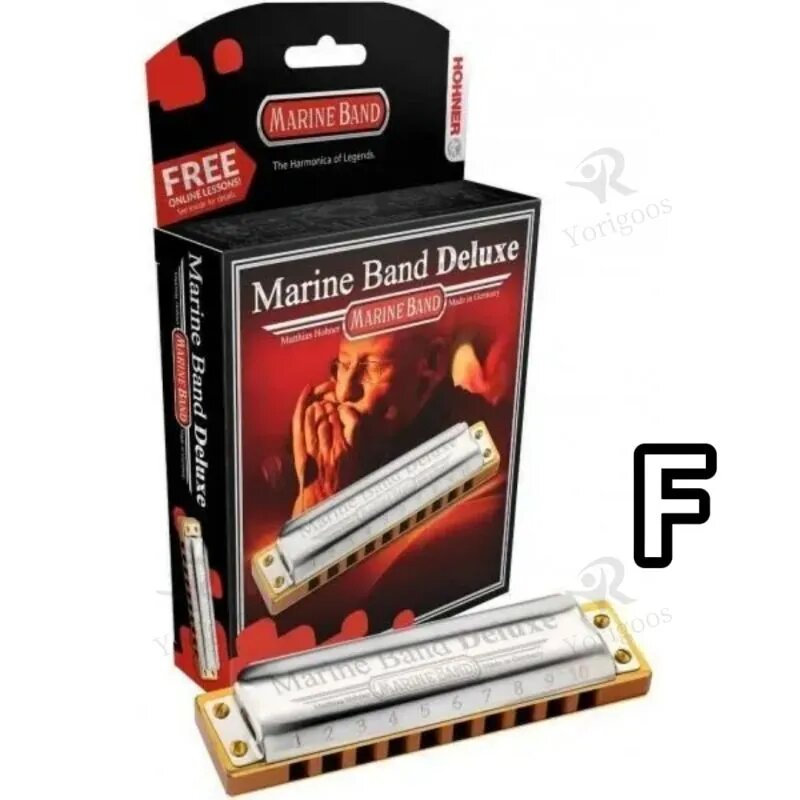 HOHNER Marine Band DeLuxe блюз-гармоника 10 отверстий для начинающих Германия-F