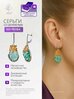 Серьги, серебро, 925 проба, родирование, шпинель синтетическая, эмаль