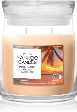 Свеча Yankee Candle Pink Sands Glow, розовый, 368 г