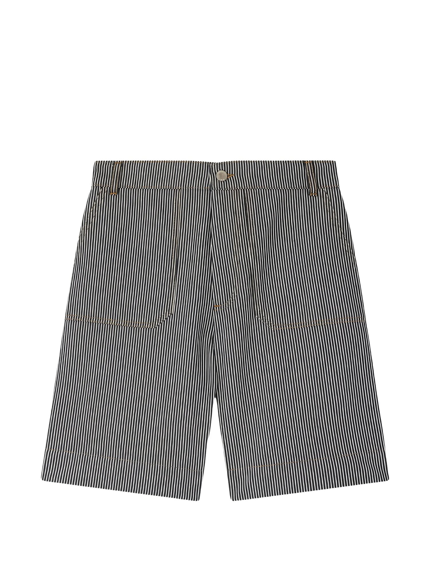 Шорты Bonpoint Vertical-stripe patch-pocket shorts
