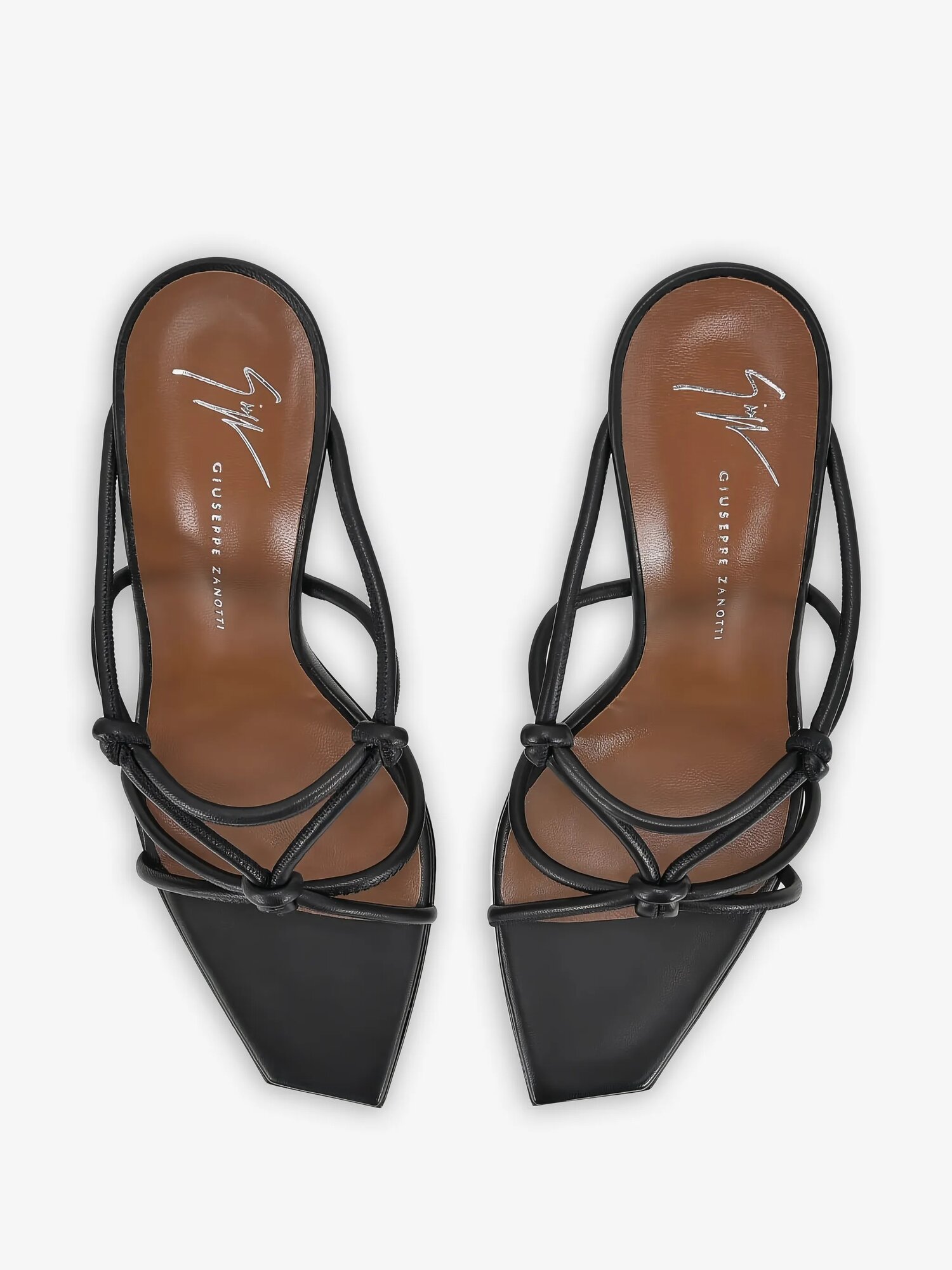 Мюли Giuseppe Zanotti Knotted detail square toe mules, размер 38,5 EU — фото 1