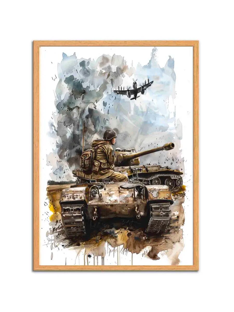 Солдат-животное с фермы Альпака 1, Плакат 30x42см
