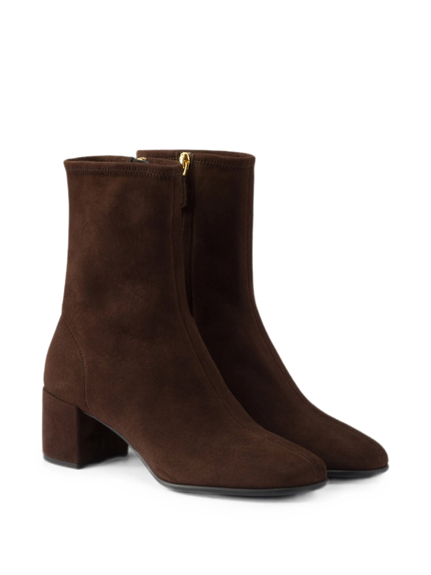 Ботинки Prada Stretch suede booties boots, размер 37 EU — фото 1