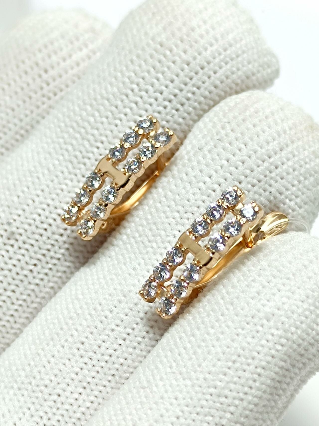 Серьги Златоместо, красное золото, 585 проба