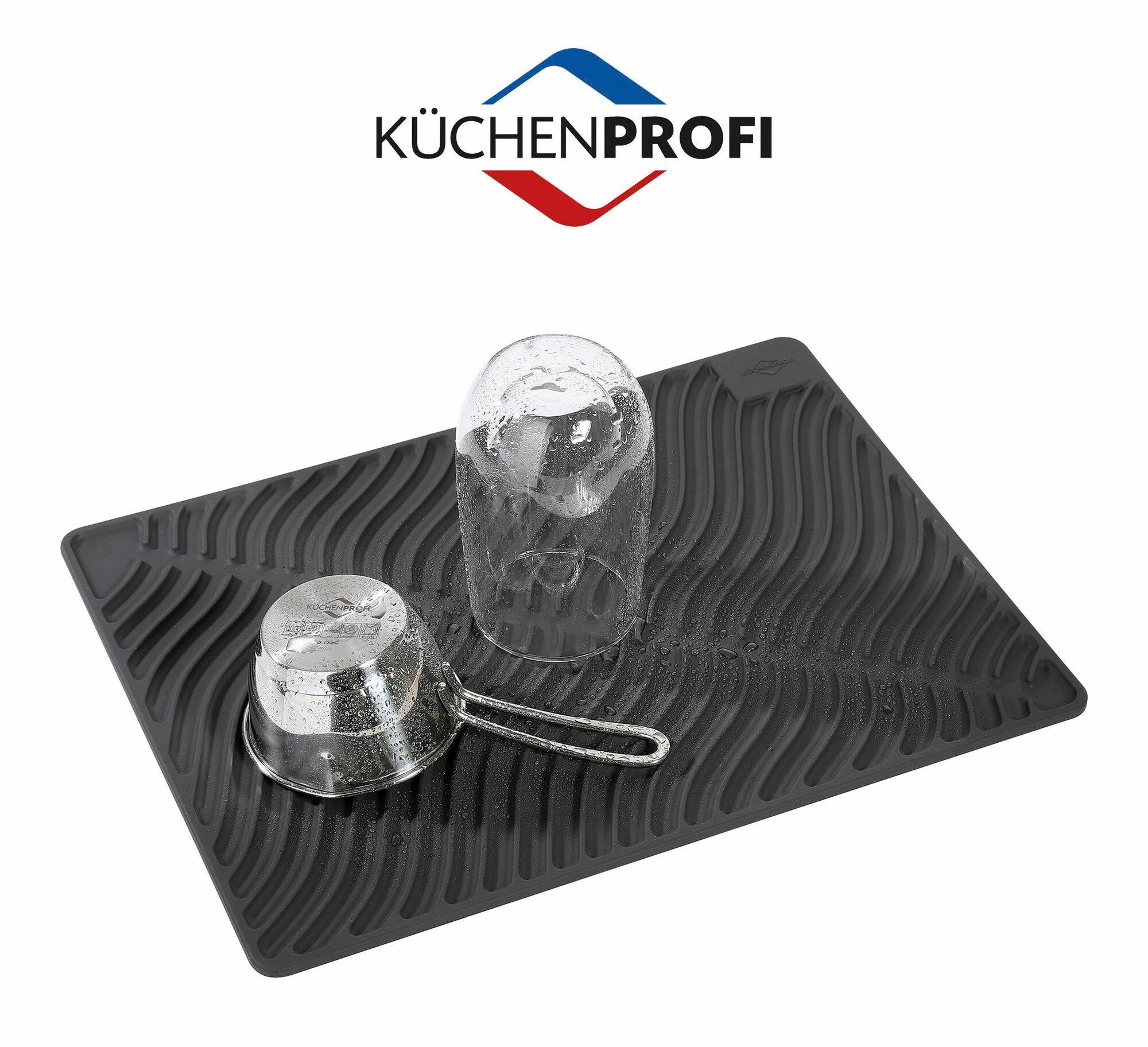 Коврик для сушки посуды WAVE KUCHENPROFI, 40 x 30 см, силикон