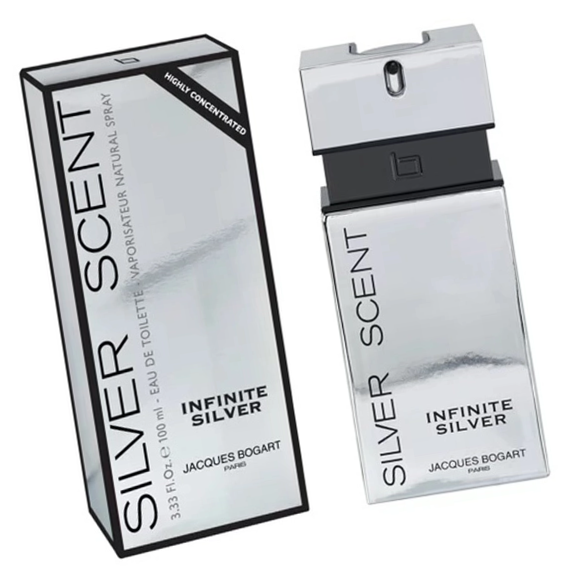 Jacques Bogart Silver Scent Infinite Silver парфюм мужской 100 мл - Жак Богарт Сильвер Сцент
