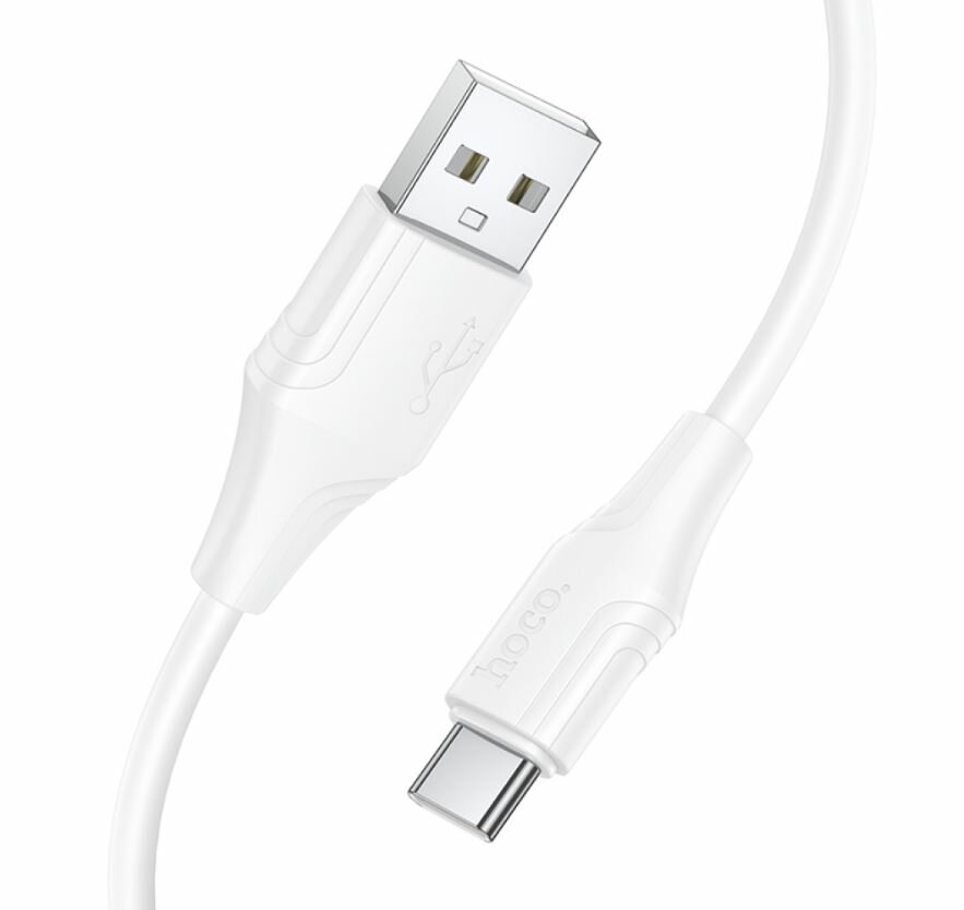 Кабель USB - Type-C HOCO X124 Bien, 1.0м, 2.3A, белый