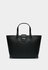 Сумка тоут Karl Lagerfeld K/TRUNK, фактура матовая, зернистая, черный