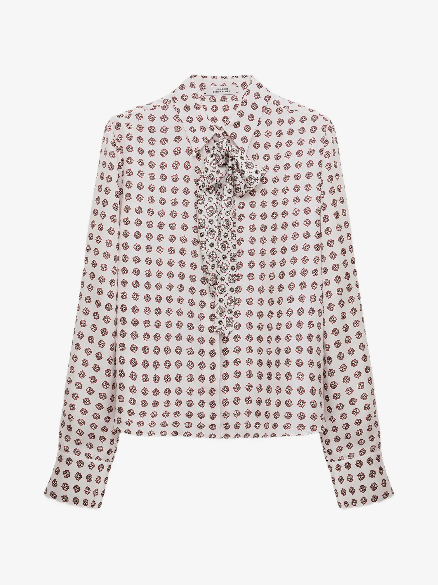 Блуза Graphic-print silk blouse