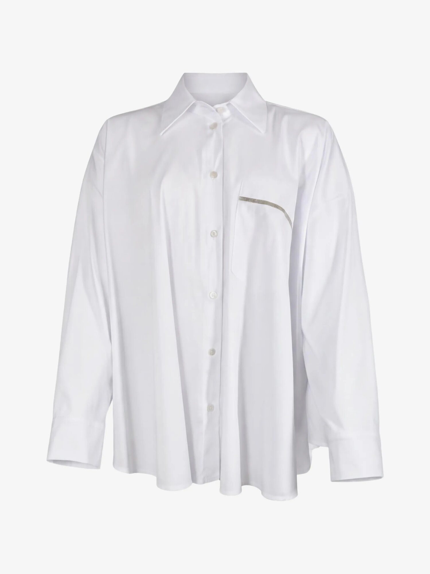 Рубашка Crystal-embellished oversized shirt
