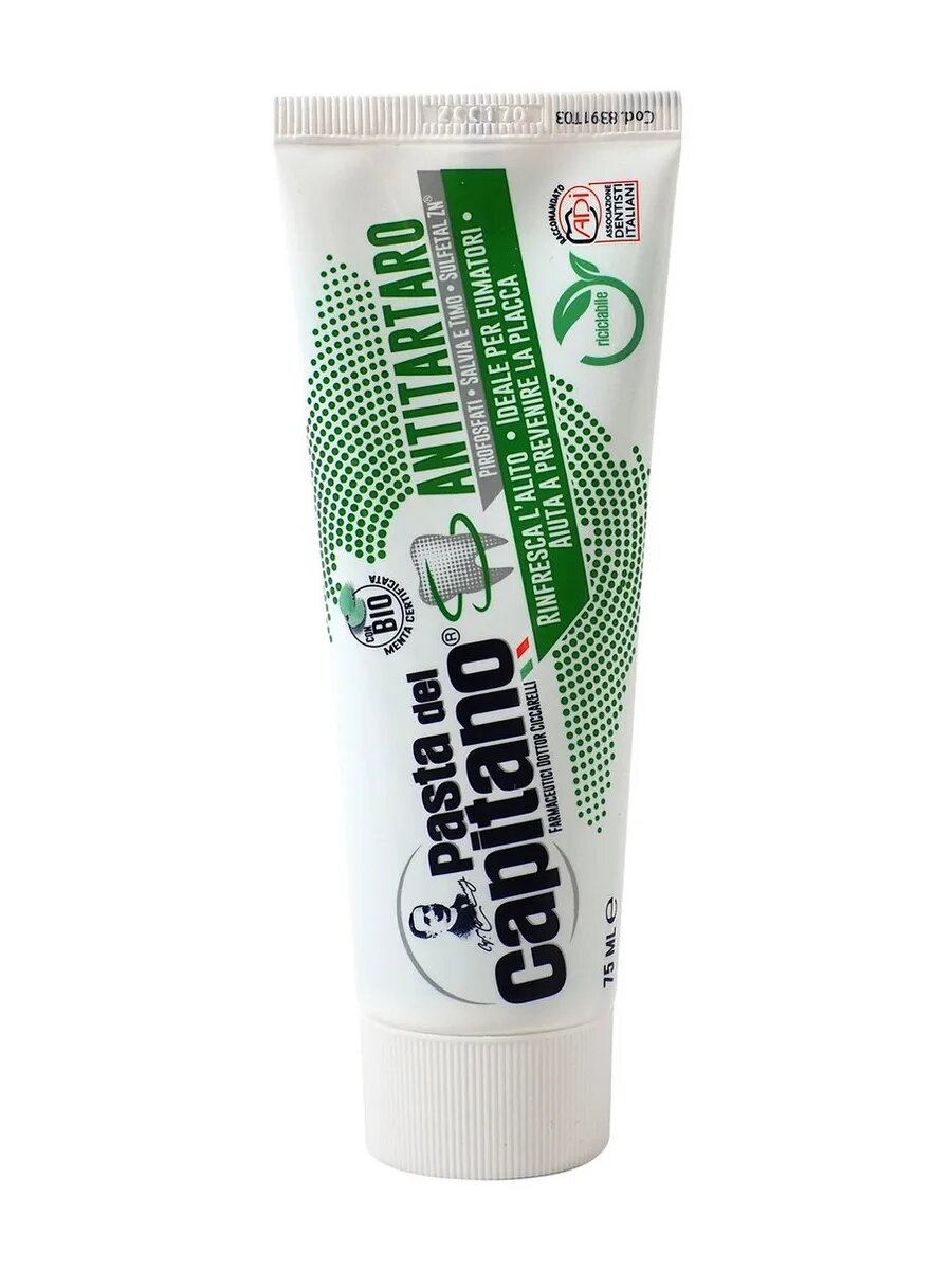 Pasta del Capitano Antitartar Toothpaste for Smokers 75мл
