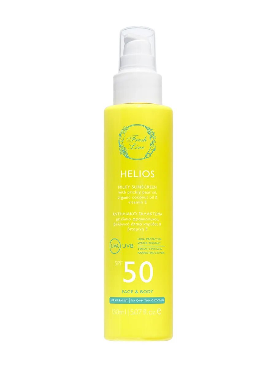 Fresh Line Helios Milky Suncreen Face & Body SPF 50 С 150мл