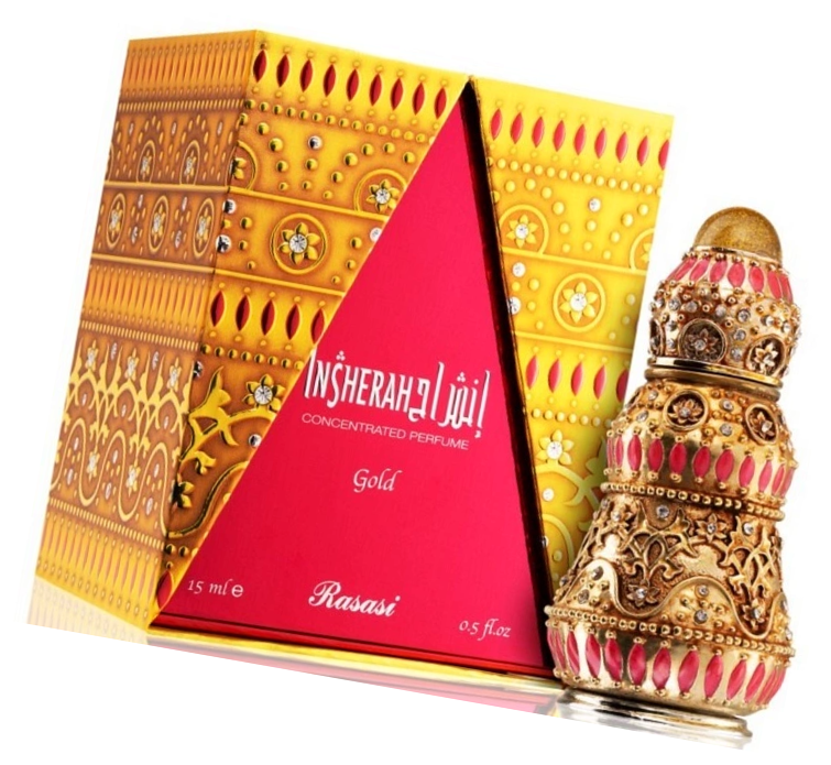 Rasasi Insherah Gold - женский аромат на масляной основе 15 мл / Иншера Голд