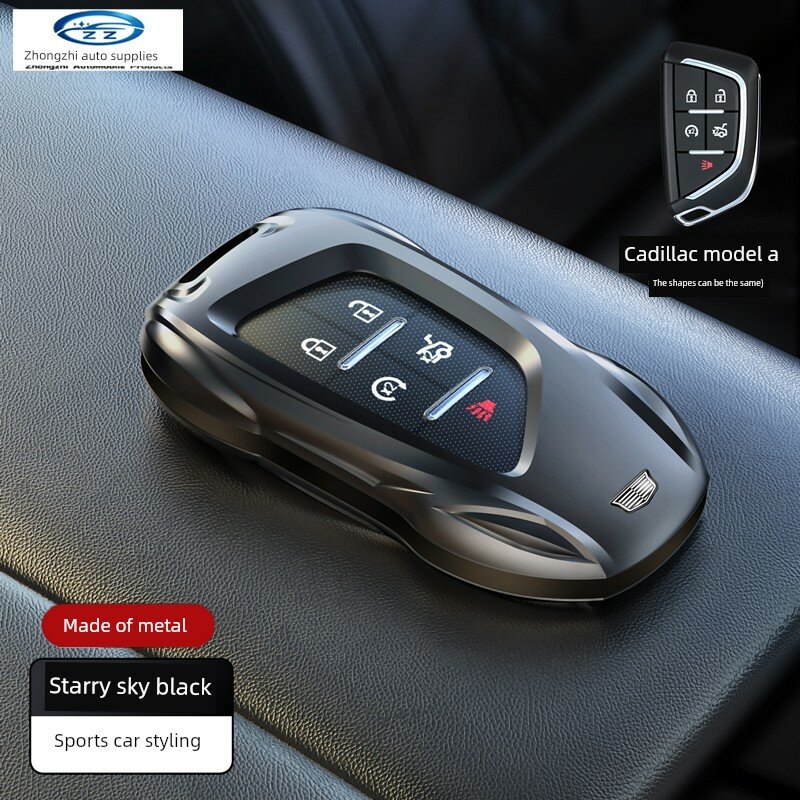 Ключевой чехол Cadillac A Style в цвете звездного черного для моделей CT6, XTS, SRX